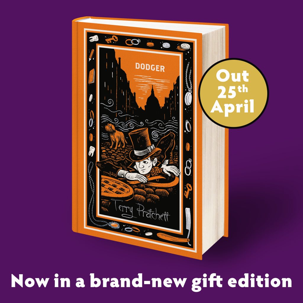 New hardback cover for Dodger revealed! | Terry Pratchett